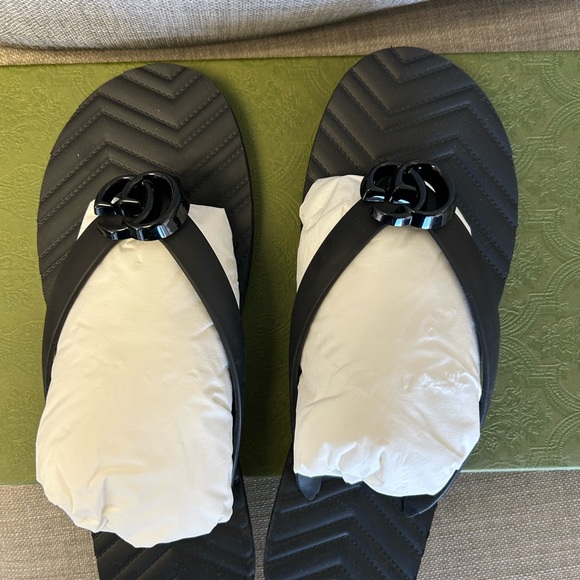 Gucci | Shoes | Gucci Gg Black Flip Flop Sandal | Poshmark